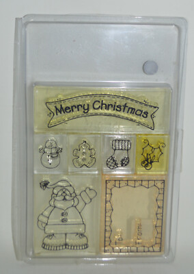 Provo Craft Clear Impressions Acrylic Stamps Holiday Christmas Winter ...