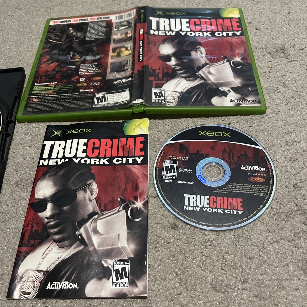 True Crime New York City Xbox CIB Complete Streets Of LA Disc Only Tested