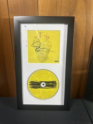 Autographed Ed Sheeran 2023 Subtract Art Card/Book/CD Framed (Eyes ...