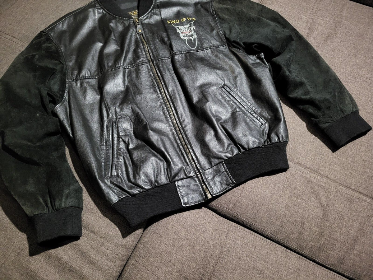 KING OF POP MICHAEL JACKSON HISTORY TOUR LEATHER JACKET KING OF POP MICHAEL JACKSON HISTORY TOUR LEATHER JACKET