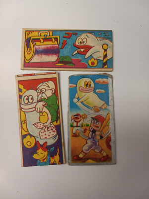 Vintage Japanese Menko Card LOT ( obake no q-tarō) THIN 1 3/16 x 2 5/16 ...