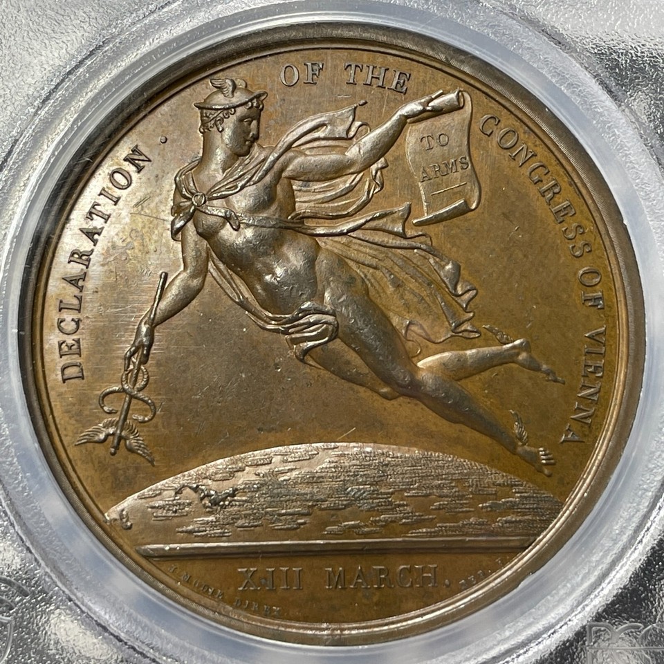 "1815" (1820) G.B. Congress Of Vienna Medal PCGS SP63 Lot#GV8590 Eimer ...