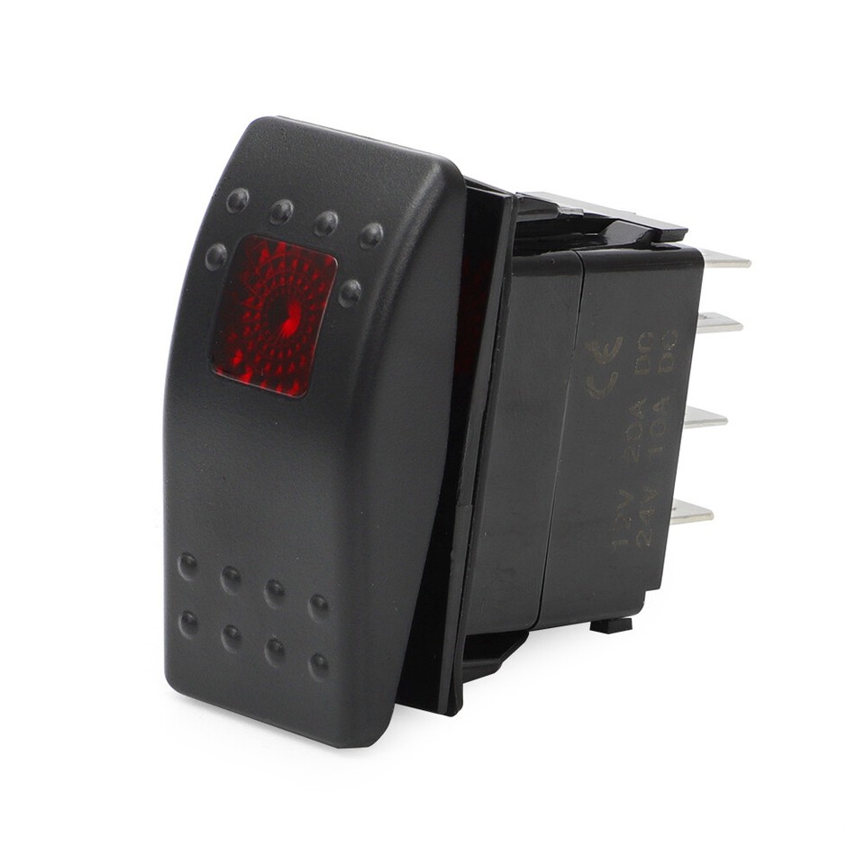 For 308-1038 Onan Cummins RV Generator Start Stop Rocker Switch Red ...