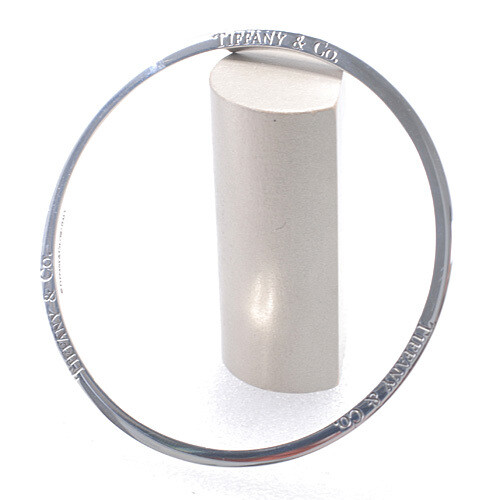 Y914 Tiffany & Co. SV925 Three Logo Bangle Bracelet Silver Finished(14141) | eBay