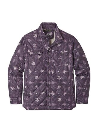 Stio Mens XL Skycrest Insulated Snap Shirt Jacket Huckleberry Jam ...