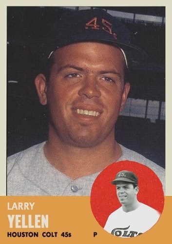 Larry Yellen - Houston Colt 45s - 1963 Style Custom Card | eBay