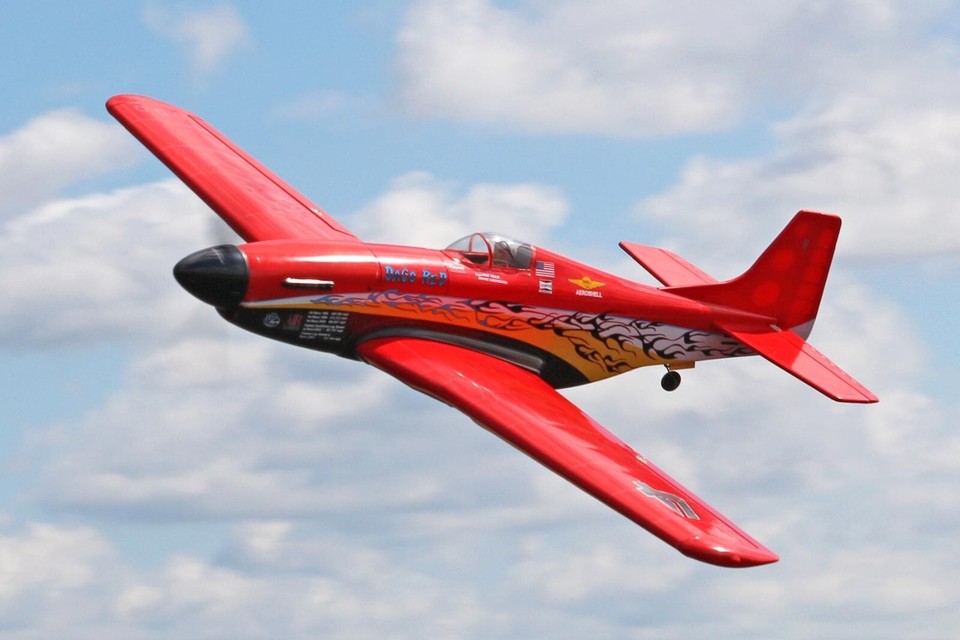 RC Airplane Aircraft Air Racer Nexa P51 Mustang Dago Red 1580mm 62 ...
