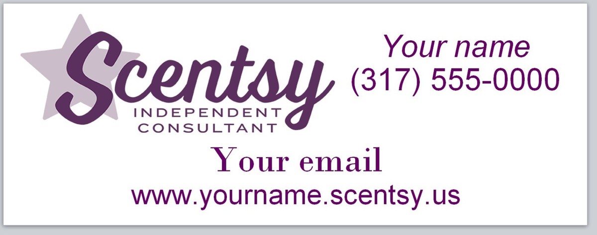 Scentsy Labels