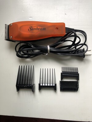 Sunbeam Cool Colors Clippers Hair Cutting Orange Trimmer | eBay