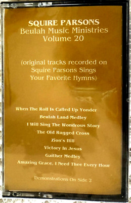 SQUIRE PARSONS SONG TRACKS VOLUME 20 FAVORITE HYMNS Beulah Music ...
