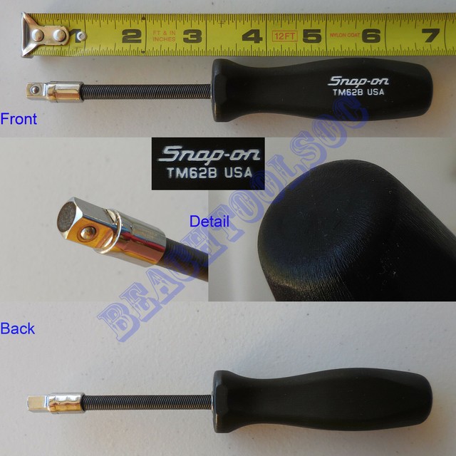 Snap-on Tools USA 1/4" Drive Flex Flexible Driver Black Hard Handle ...