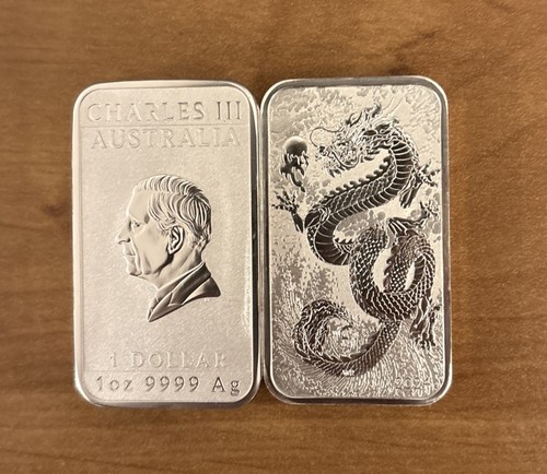 Minty - 2024 Perth Mint Australian Lunar Dragon 1oz 9999 Fine Silver ...