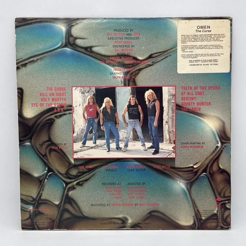 Omen - The Curse - 1986 US 1st Press Album (EX) Ultrasonic Clean | eBay
