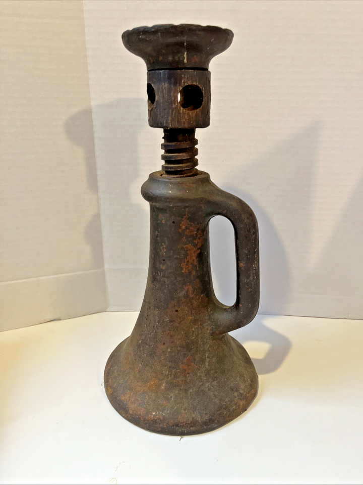 VINTAGE VULCAN BRAND RAILROAD JACK 1 & 1/4 INCH X 8 INCH SCREW TYPE ...