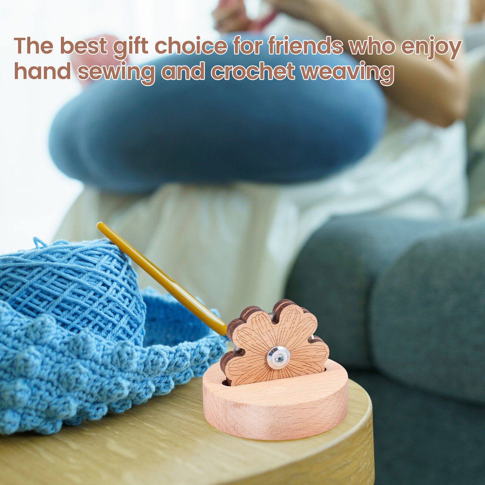 2Pcs Thread Cutter for Quilting Sewing Wooden Tabletop Yarn Cutter 5 ...