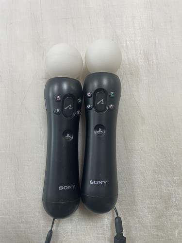 Sony PlayStation Move Motion Controller Set of 2 Black VR (CECH-ZCM2U ...