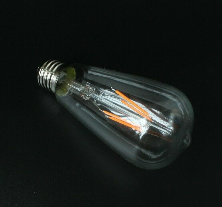 Retro Antique LED Filament Edison Bulb E27 Screw Pink Color Pear 4W ...