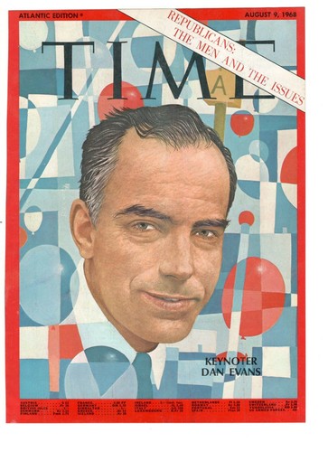 Keynoter Dan Daniel J. Evans 1968 Time Original Cover 1 Page | eBay