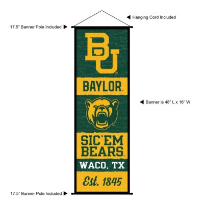 Baylor University Bears Room Banner Poster Art Canvas | eBay