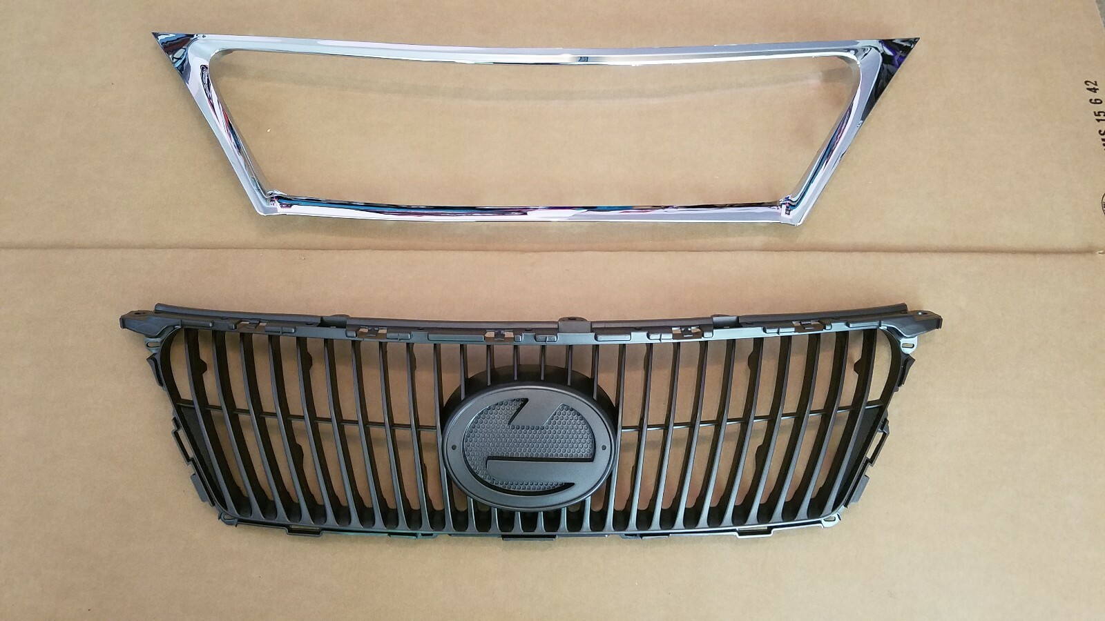 2011-2013 Lexus IS250 IS350 Front Bumper Grille & Chrome | 2PC Set ...