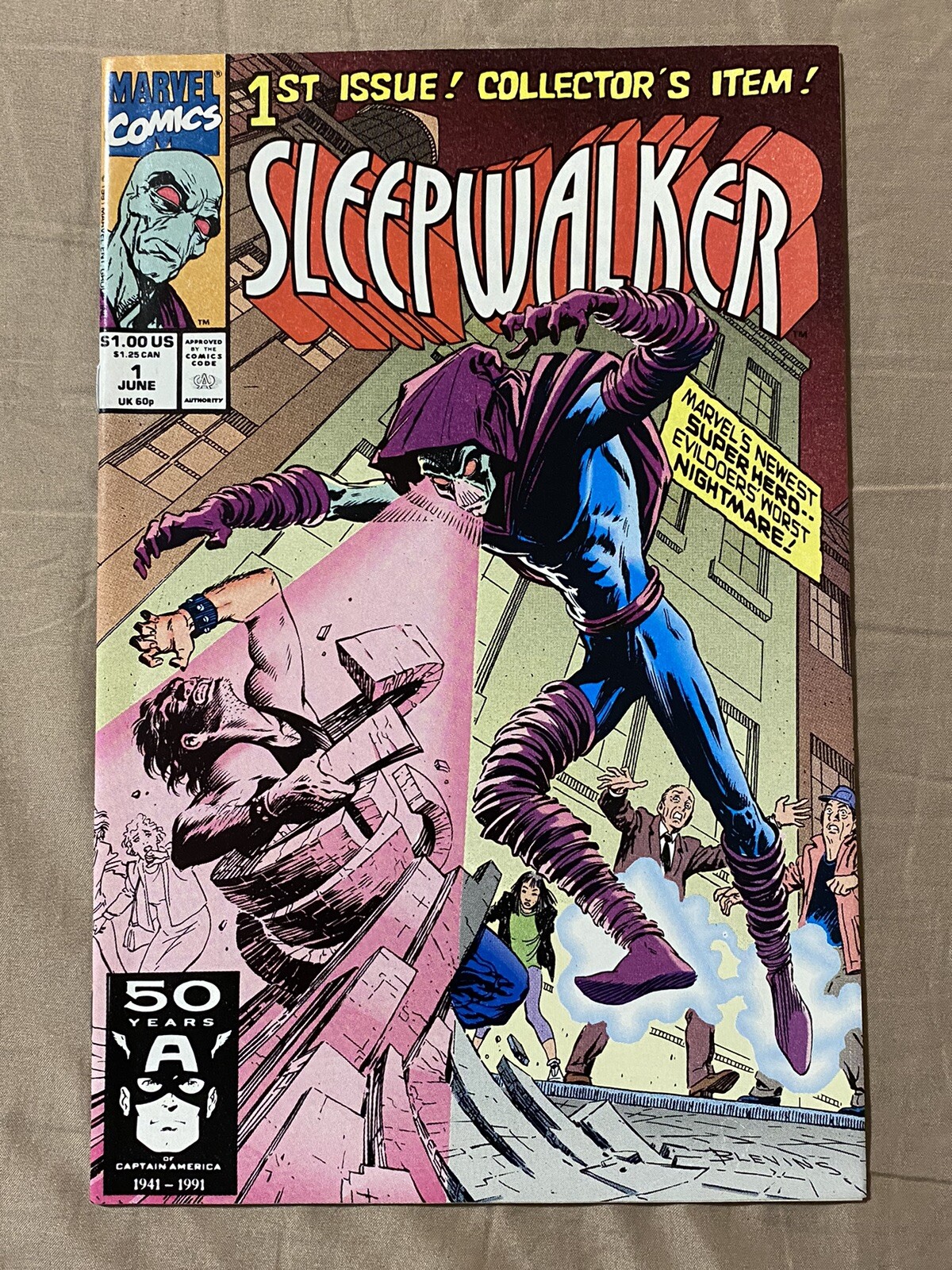 SLEEPWALKER #1 (Marvel Comics 1991) - 1st Appearance Of Sleepwalker ...