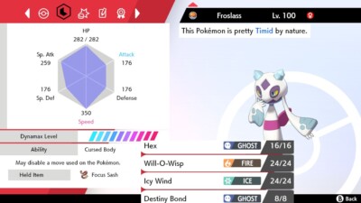 Pokemon Sword and Shield 6iv Shiny Froslass - FAST DELIVERY! | eBay