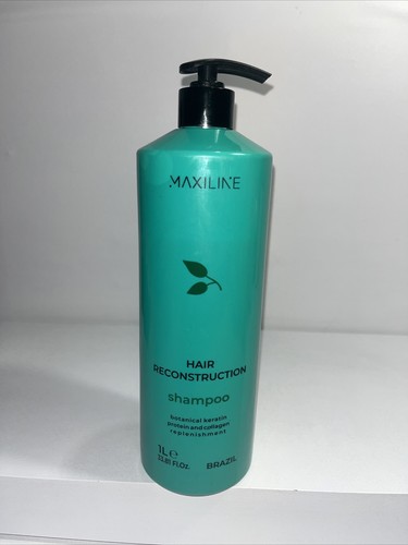 Maxiline Hair Reconstruction Shampoo With Keratin, Collagen 1 Liter | eBay