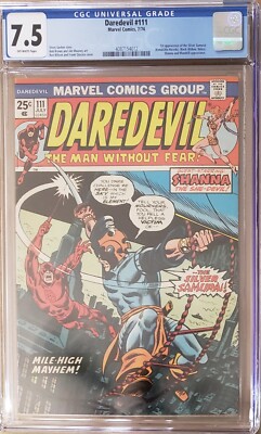 DAREDEVIL #111 (Silver Samurai 1st appearance) CGC 7.5 VF- Marvel ...