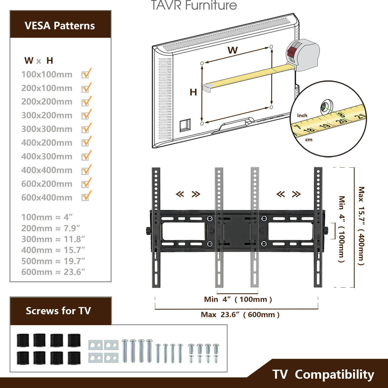 Rolling TV Cart with Dual Mount on Locking Wheel for 32-70 inch LCD LED ...