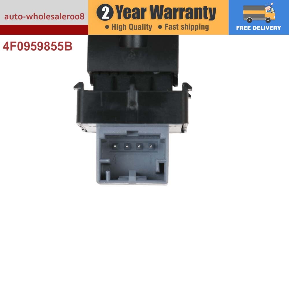 Chrome Passenger Rear Window Switch 4F0959855B For Audi A2 A3 8P A4 S4 ...