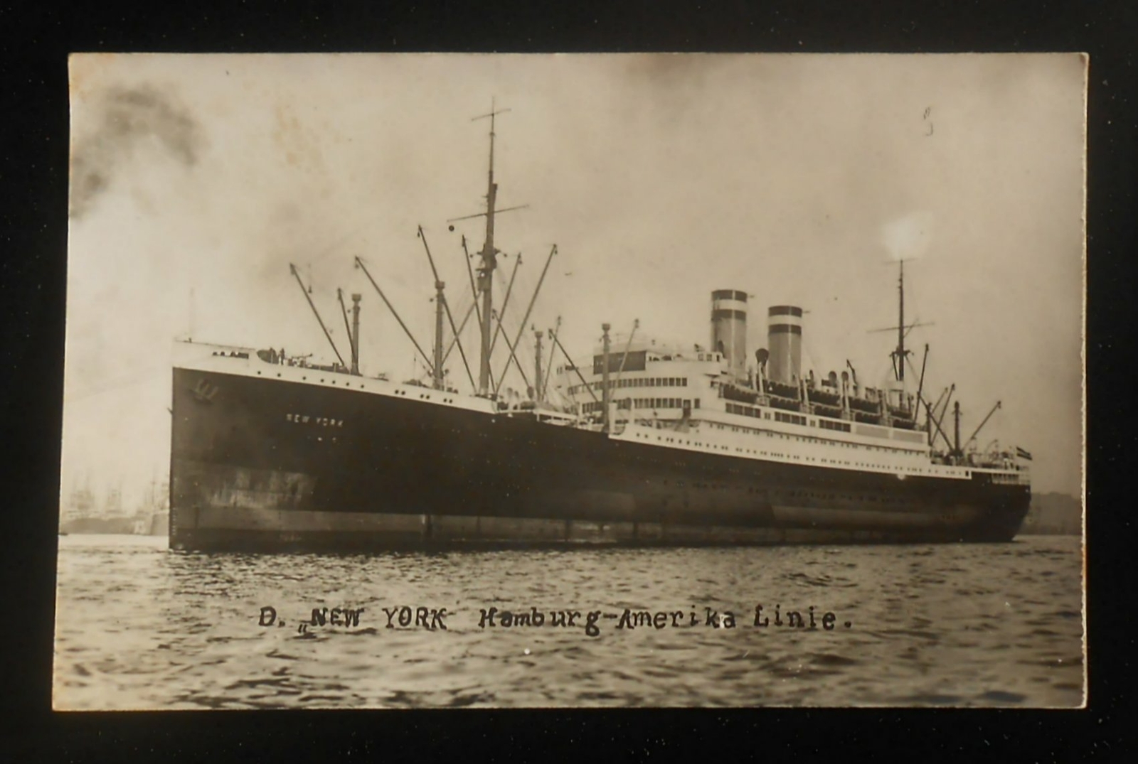 RPPC 1920s SS New York Ocean Liner Hamburg-Amerika Linie Built 1926 ...