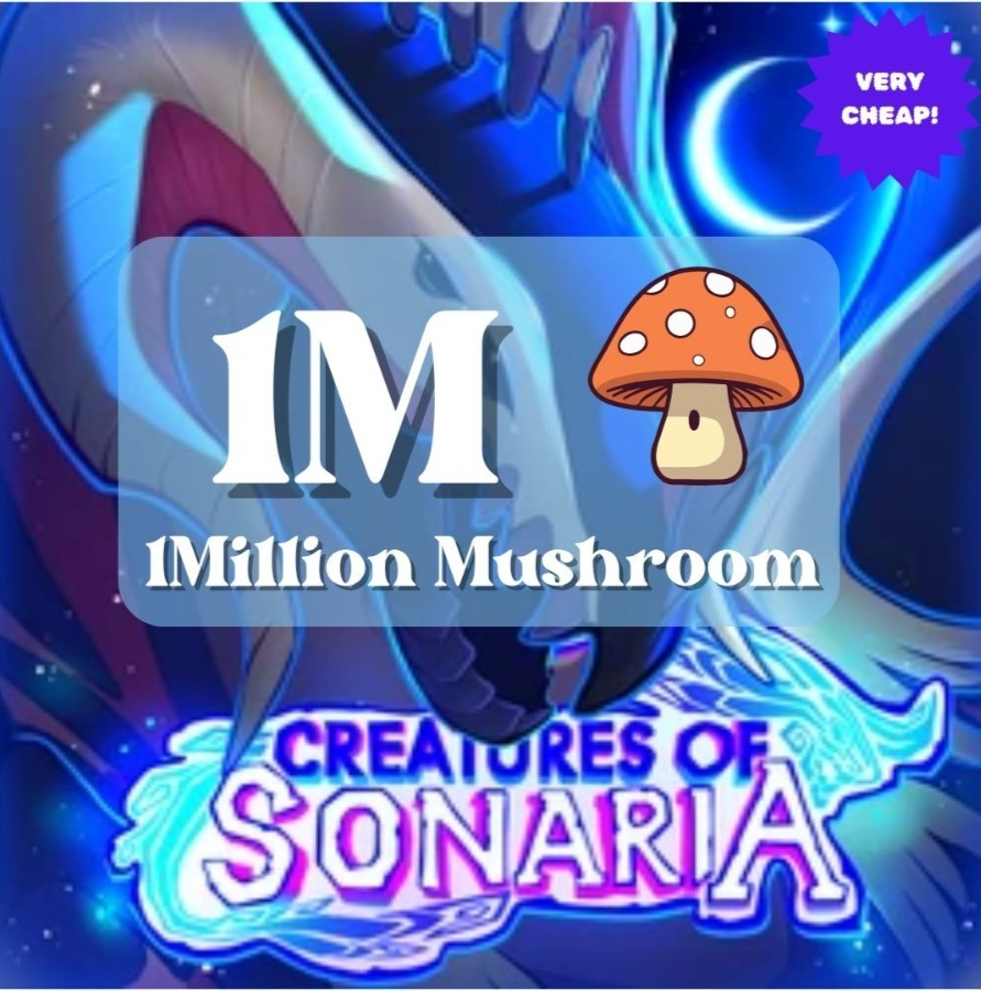 1M Mushroom (Mush) - Creatures of Sonaria (COS) - FAST DELIVERY! | eBay