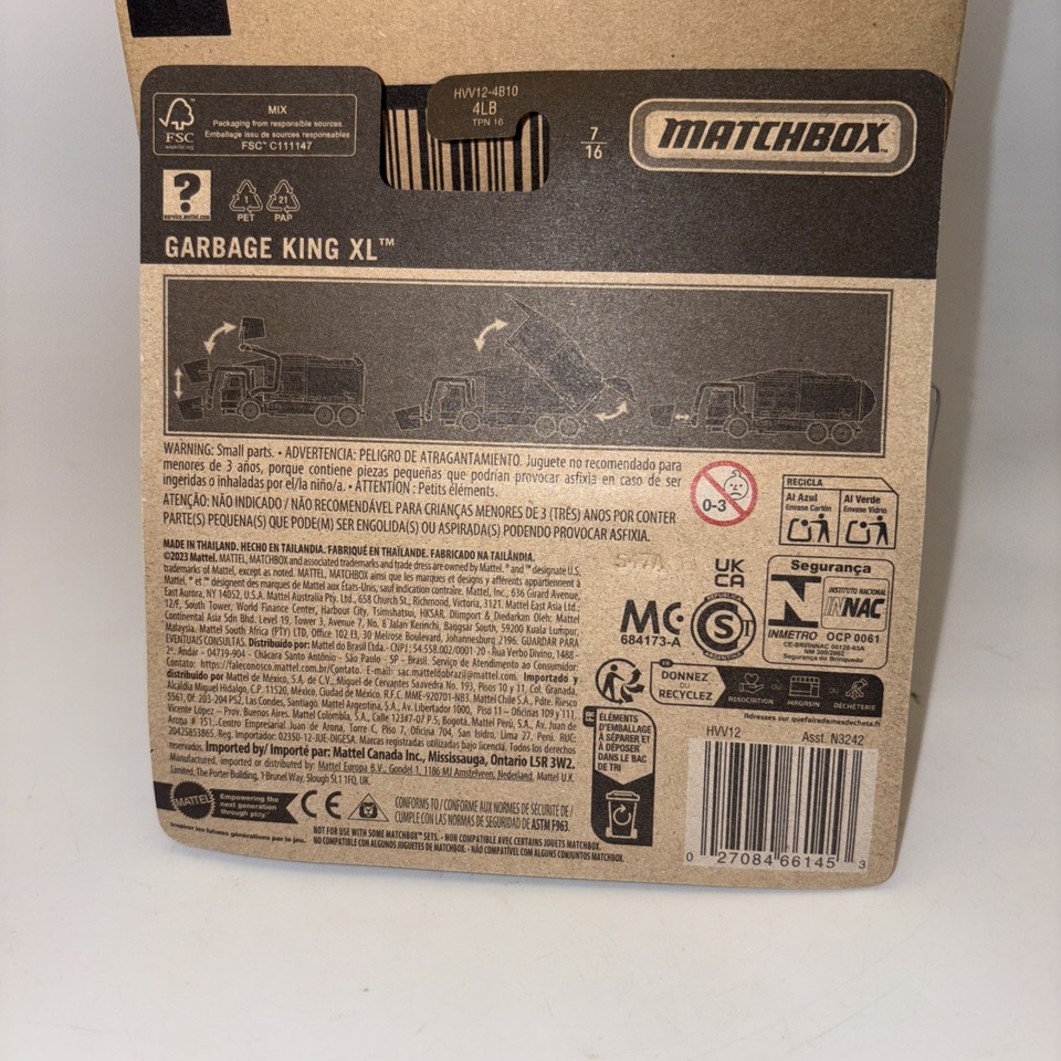 Matchbox Working Rigs Garbage King XL Truck Blue 2023 New | eBay