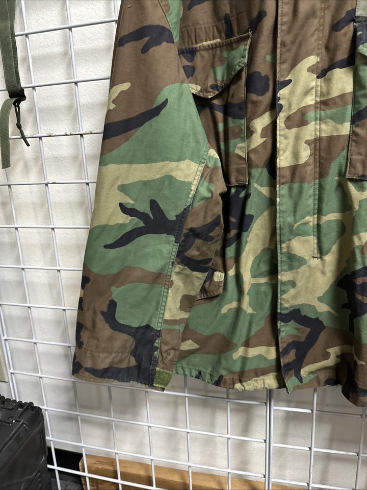 US Military M65 Field Jacket Woodland BDU Camouflage LARGE REGULAR USAF ...
