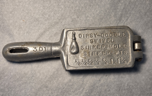 Vintage Used C. Palmer No. 301 Fishing Sinker Mold, West Newton, Pa. | eBay
