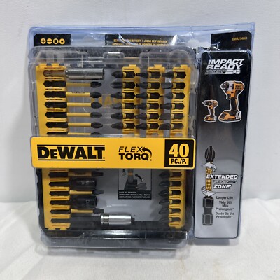 DeWalt Flex Torq 40pc/p Impact Ready Screwdriving Bit Set, DWA2T40IR ...