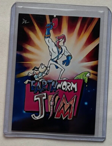 Earthworm Jim Limited Edition Artist Signed "Cartoon Classic" Trading ...