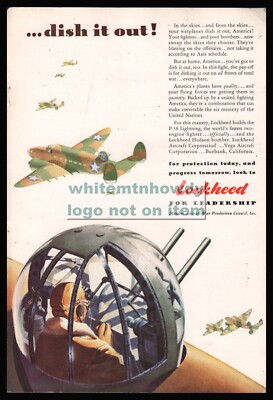 1942 WWII LOCKHEED Hudson Light Bomber Gunner in Ball Turret Original ...