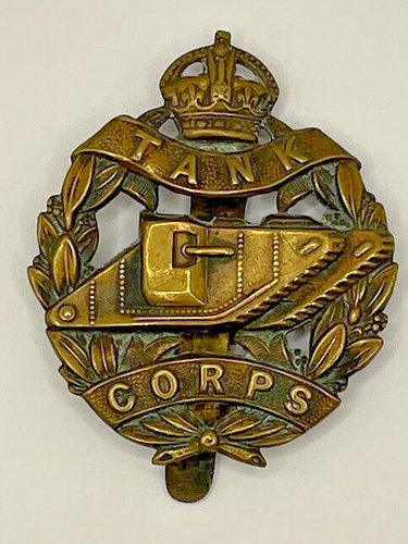WWI Royal Tank Corps Officer's Regiment Cap Badge, Original | eBay