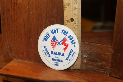 Vintage Coal Mining Decal Sticker UMWA Trumka Roberts Banovic | eBay