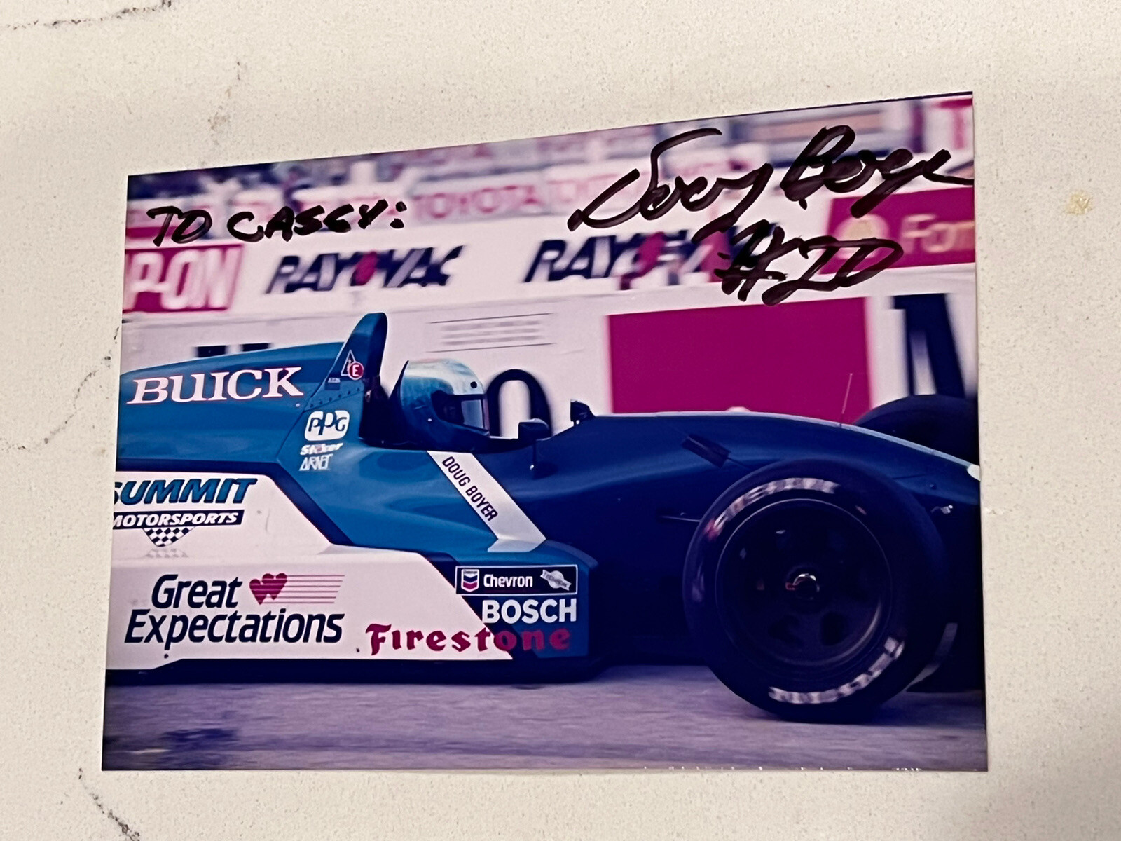 DOUG BOYER autograph picture Race Car #20 Nascar driver BOSCH | eBay