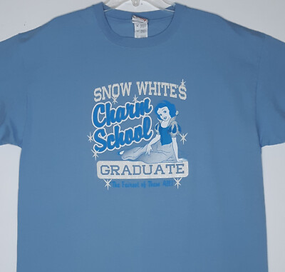 Disney Store Snow White T-Shirt Size XL Charm School Graduate Princess ...