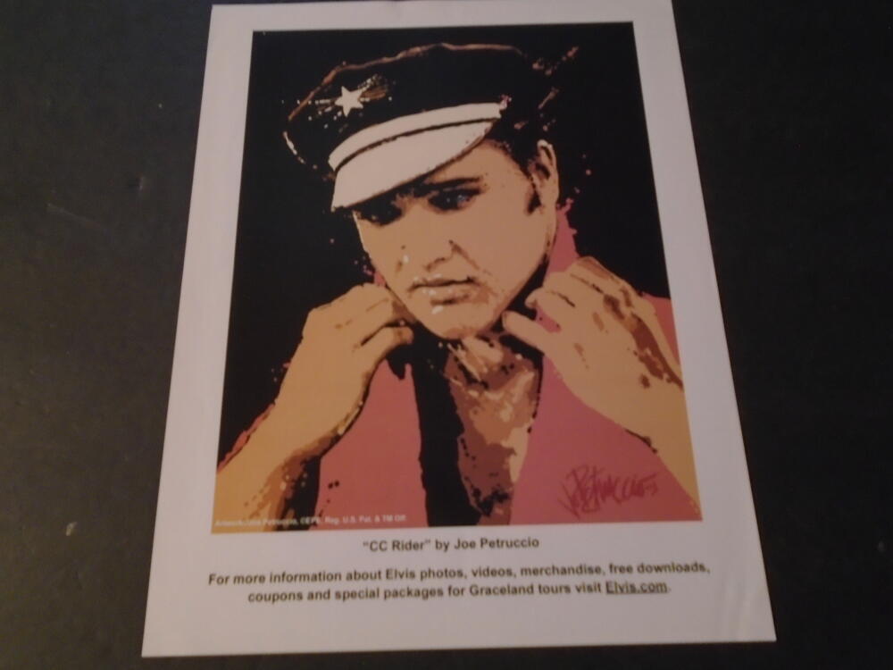 Print of Elvis Presley CC Rider Painting by Joe Petruccio 8 x 10 ID ...