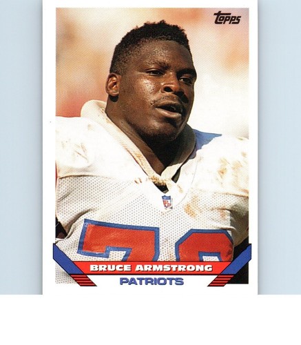 Bruce Armstrong 609 Patriots 1993 Topps Football Trading Card | eBay