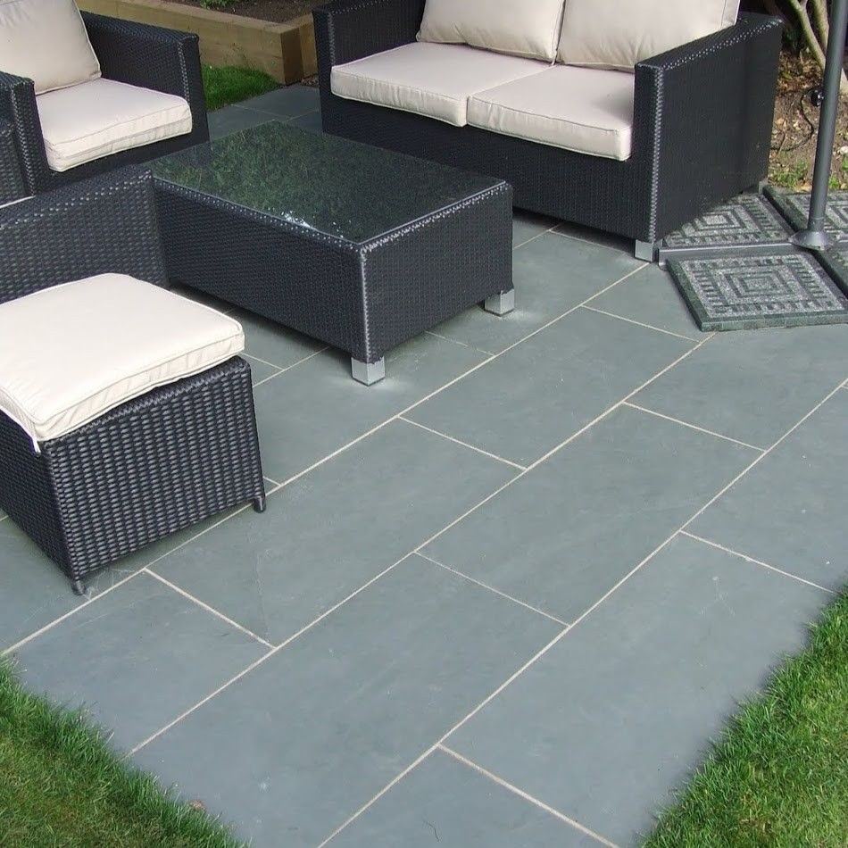 Grey Slate Paving 800x400x10mm | Outdoor Tiles not slabs | As low as £ ...