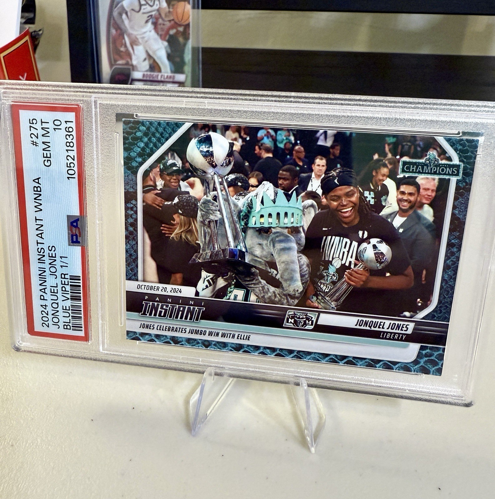 2024-25 Panini Instant WNBA - Jonquel Jones #275 Blue Viper /1 (RC) for ...