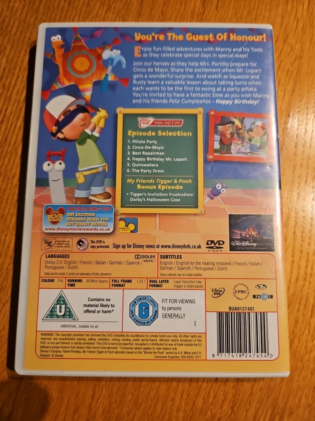 DISNEYS HANDY MANNY HAPPY BIRTHDAY DVD KIDS DISNEY | eBay UK