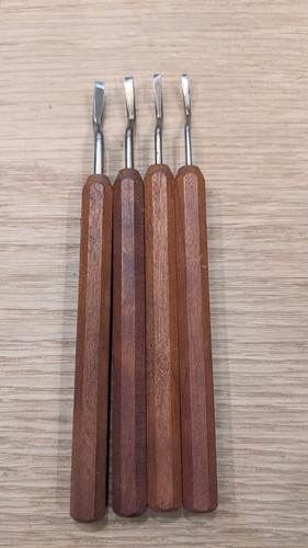 Dockyard Micro Carving Tools Set Of 4 Dog Leg chisels | eBay