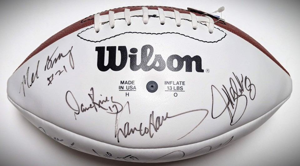 Autographed Official Wilson Football Multiple Signatures **Read ...