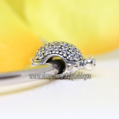 Authentic Sterling Silver Charm 791538CZ Sea Turtle | eBay